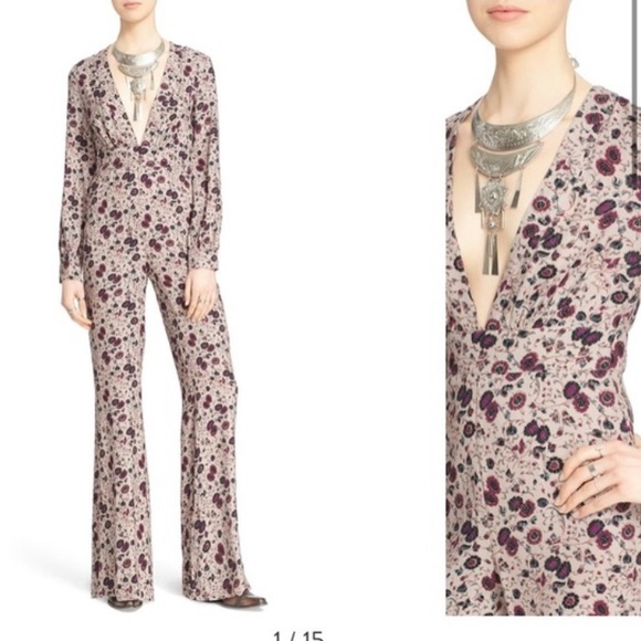 Free People | Pants & Jumpsuits | Free People Some Like It Hot Floral ...